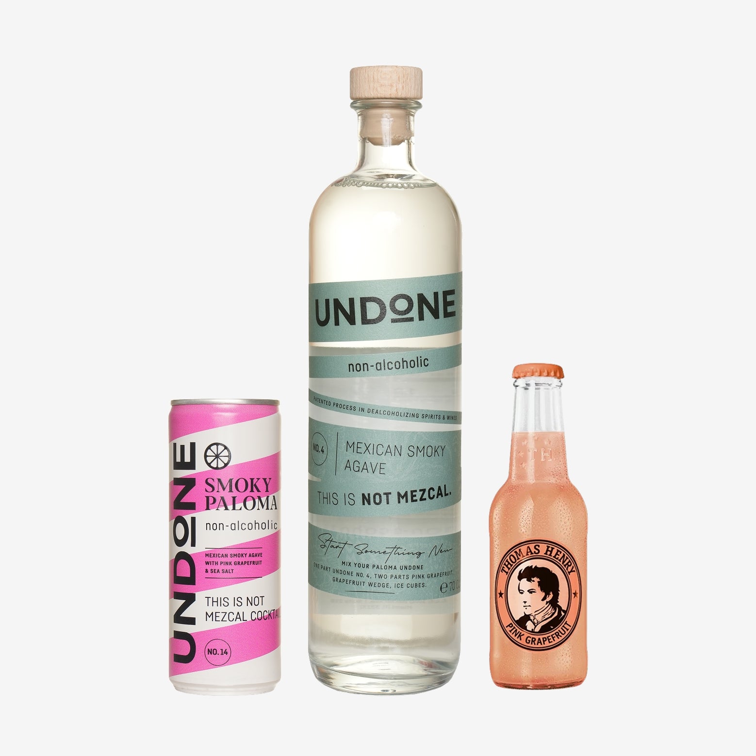 Non-Alcoholic Paloma Cocktail Set | Mezcal + Grapefruit | UNDONE