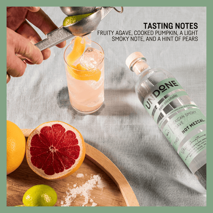 UNDONE No. 4 NOT MEZCAL | Non-Alcoholic Mezcal | Smoky Agave Spirit